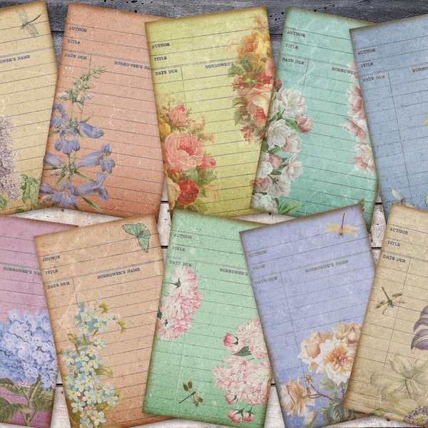 Vintage Library Card - Etsy