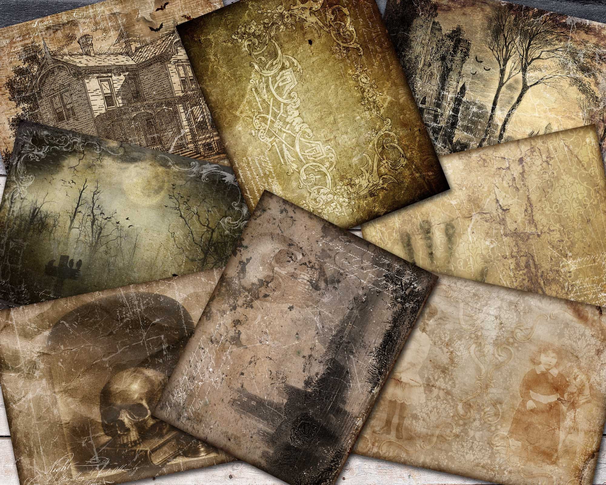 Haunted Halloween Journal Pages Creepy Halloween Digital - Etsy