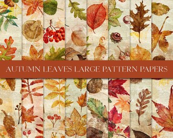 Large Paper Leaves - Etsy