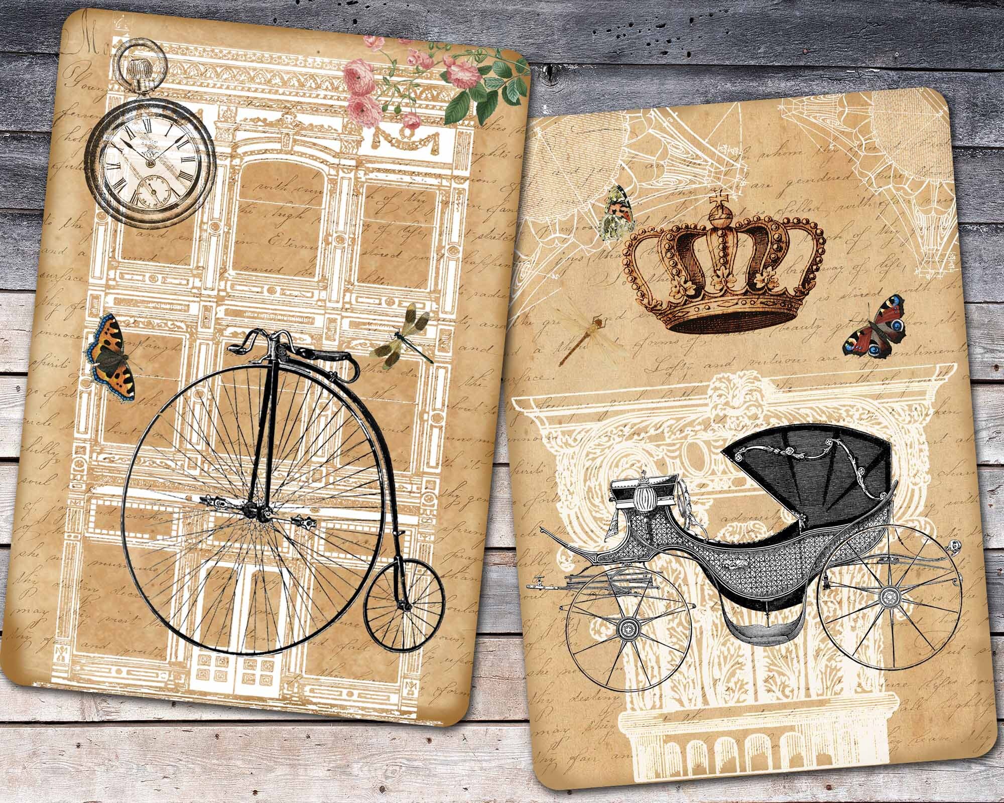 Victorian Ephemera Pages For Journals Vintage Card Printable Etsy
