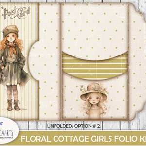 Floral Cottage Girls Folio Kit, Cozy Cottage Printable, Cute File ...