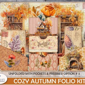 Cozy Autumn Folio Kit, Fall Printable, Tri Fold Folio, Loaded Folder ...