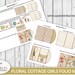 Floral Cottage Girls Folio Kit, Cozy Cottage Printable, Cute File ...