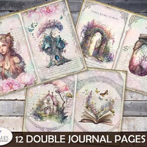 Pink Fairy Journal Kit, Fairy Tale, Junk Journal Printable, Forest ...
