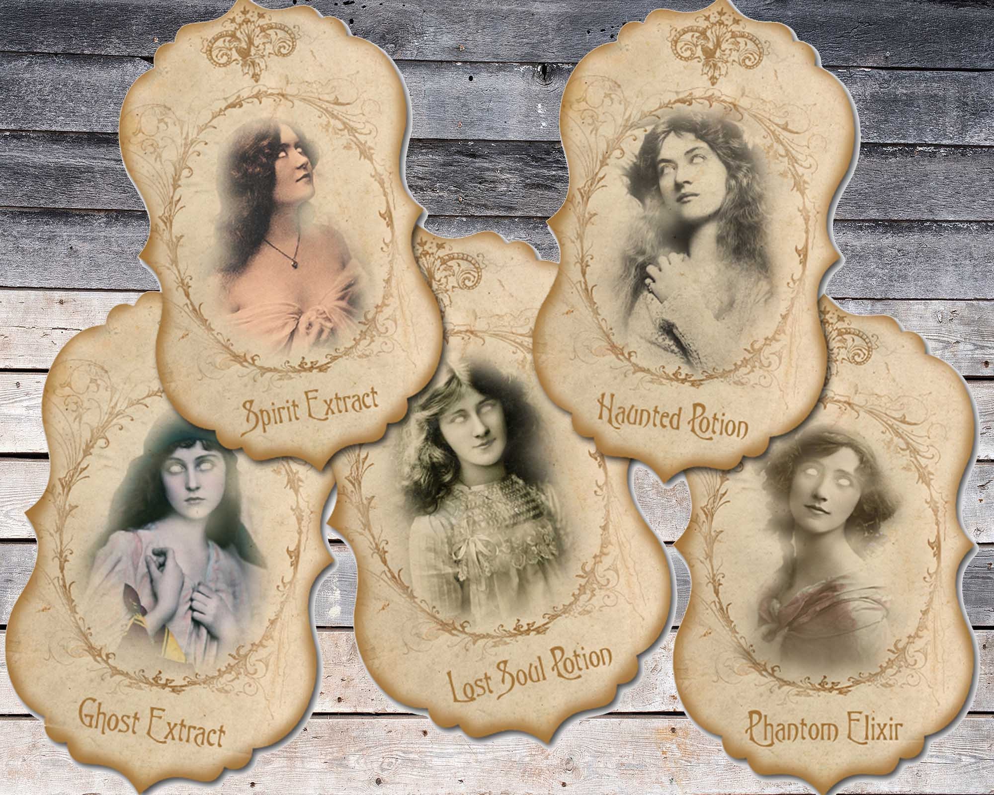 Halloween Ghosts Labels for Apothecary Jars Printable Spooky - Etsy