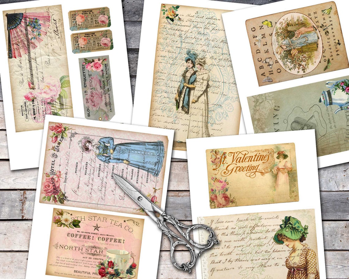 Jane Austen Ephemera Paper Pack Austen Bundle Austen Scraps - Etsy