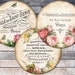 Printable Vintage Roses Round Label French Advertising - Etsy