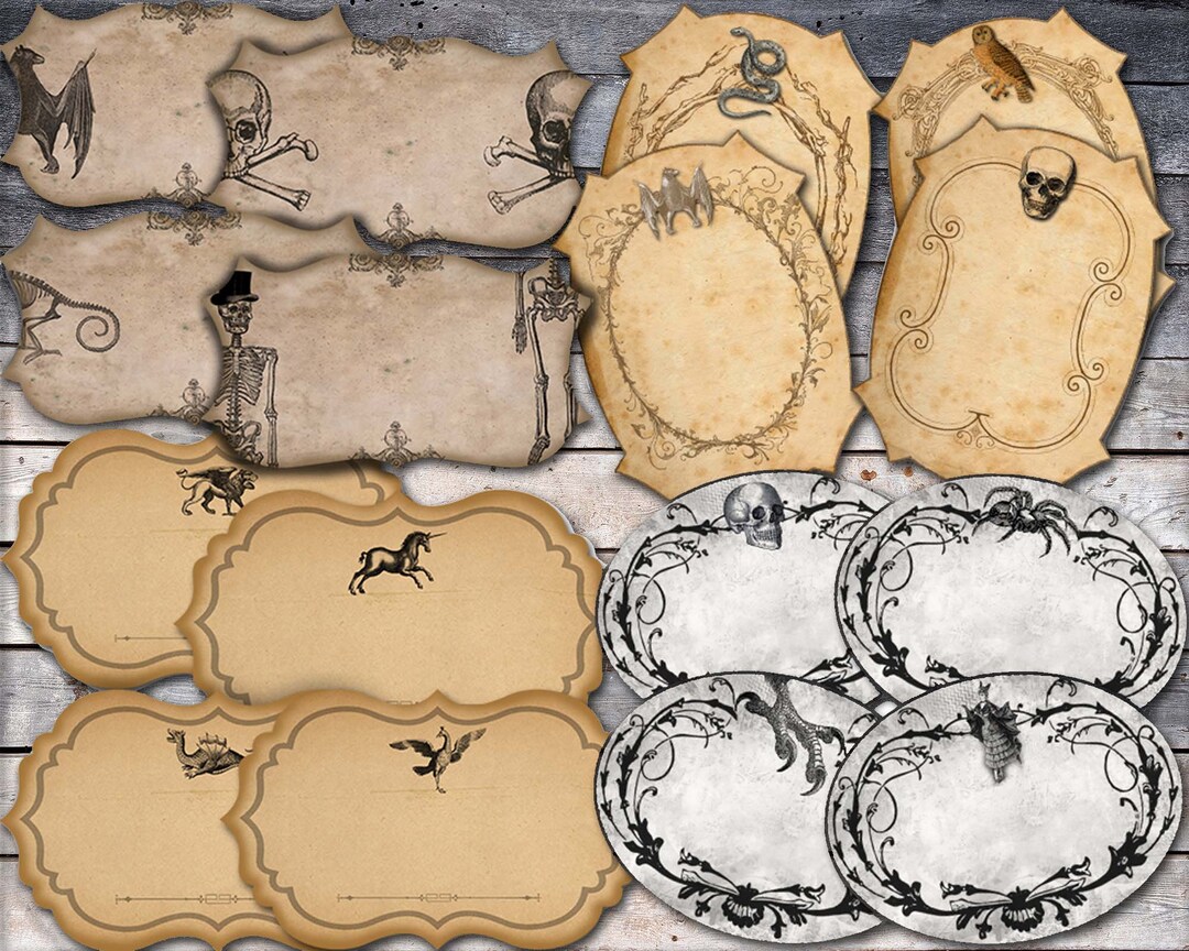 Halloween Editable Apothecary Labels, Creepy Digital Potion Labels ...