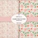 Shabby Pink Pattern Papers, Pink Wallpaper, Decorative Paper ...