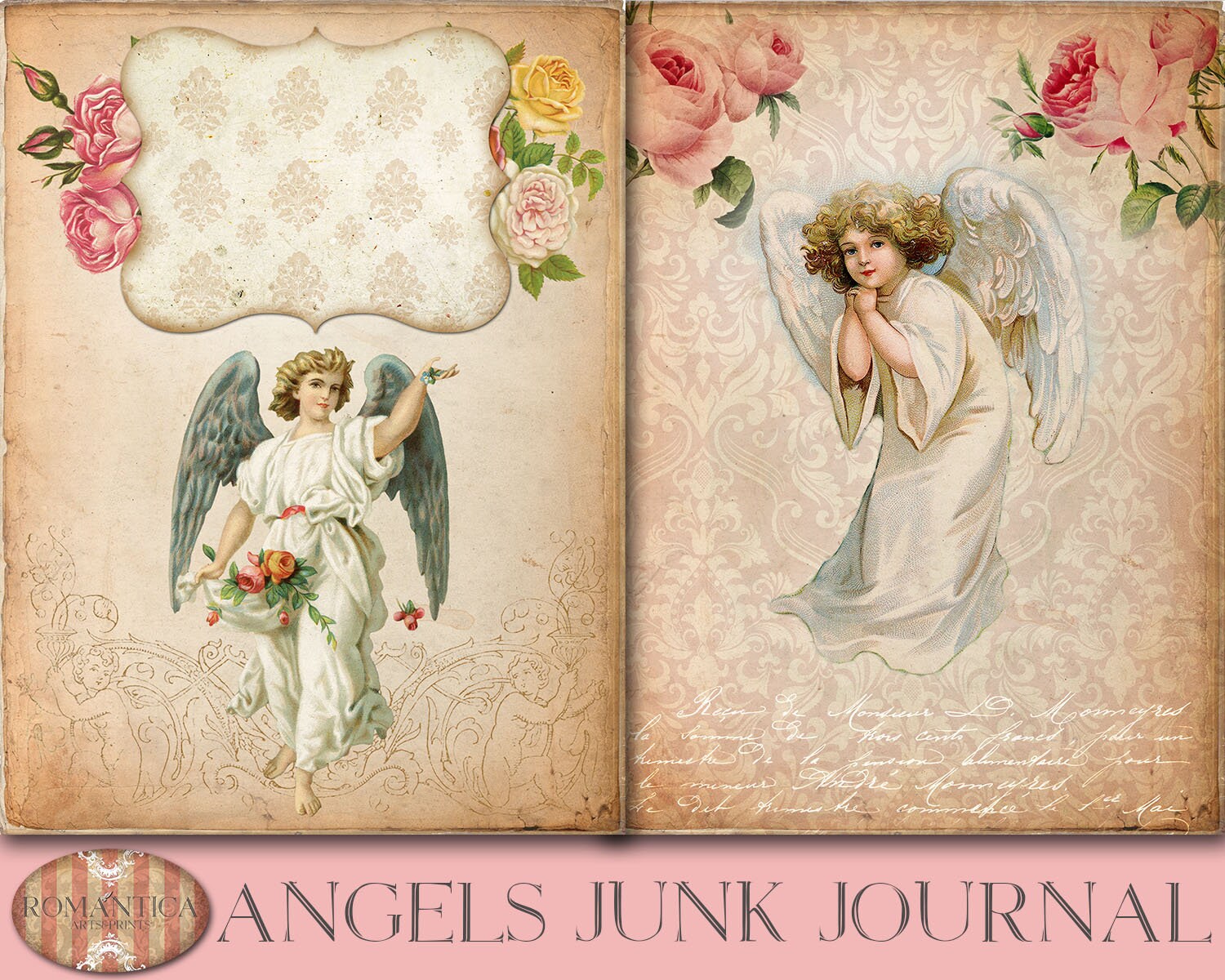 Angels Journal Kit Digital Prayer Journal Victorian - Etsy