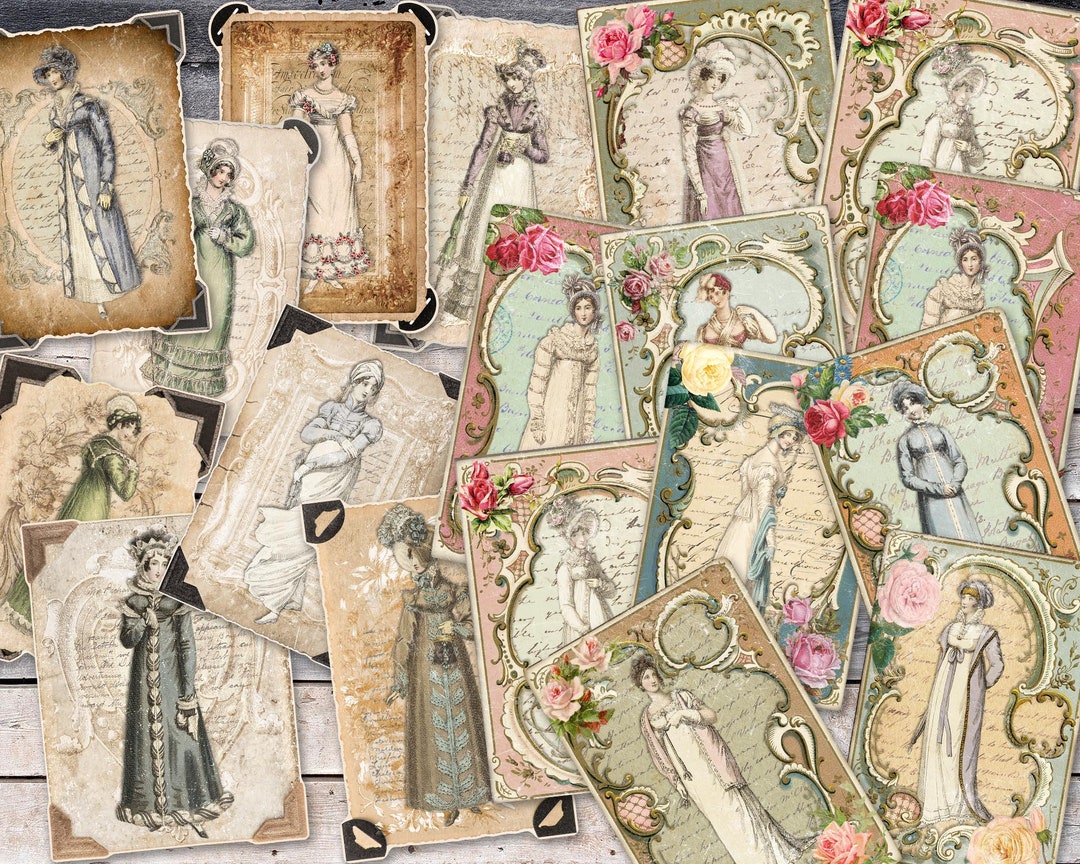 Jane Austen Paper Pack Junk Journal Printable Digital Jane - Etsy