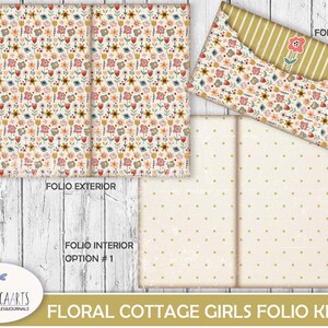 Floral Cottage Girls Folio Kit, Cozy Cottage Printable, Cute File ...