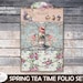 Spring Tea Time Folio Set Junk Journal Printable Tea and - Etsy