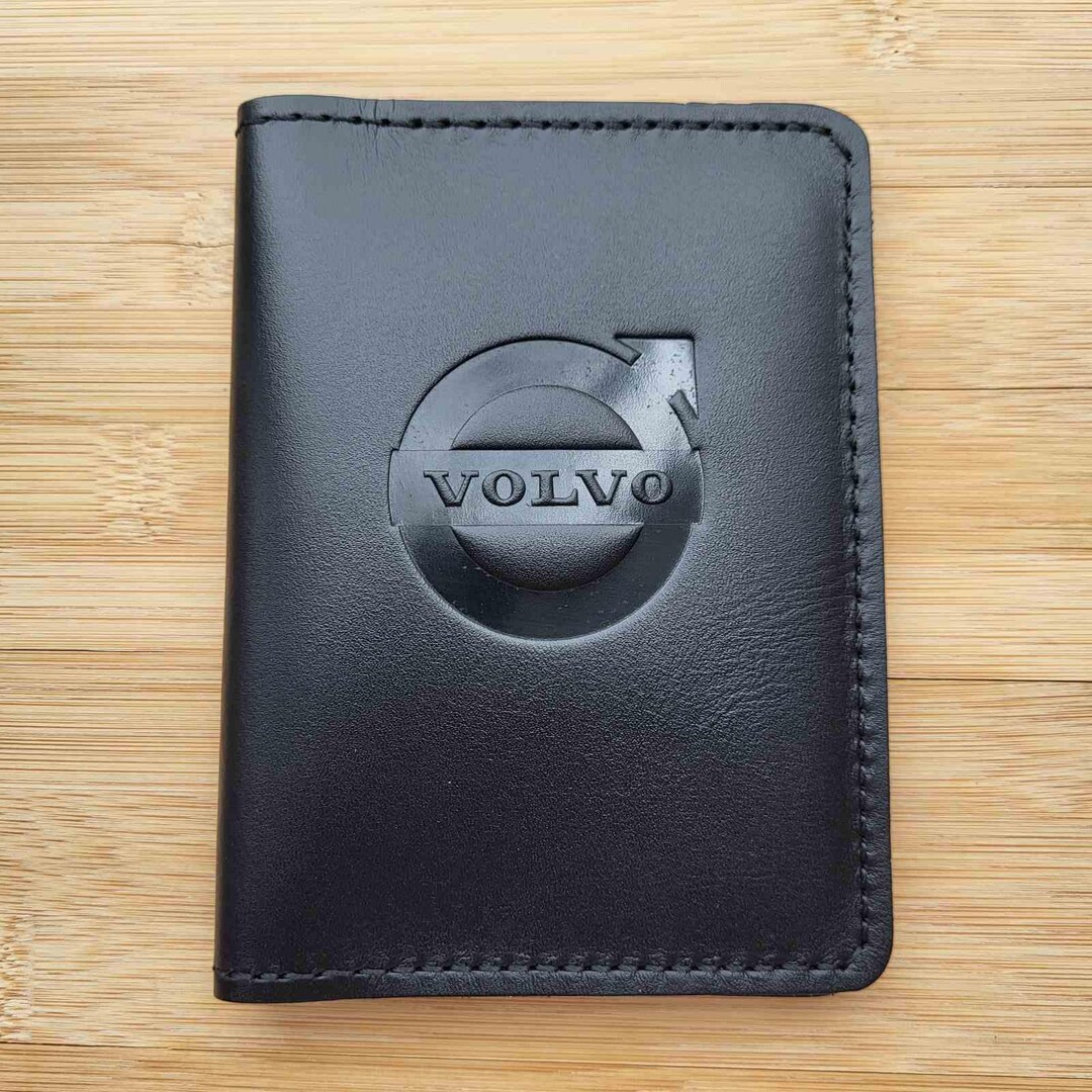 Volvo Leather Car Document Holder: Personalized Wallet - Etsy
