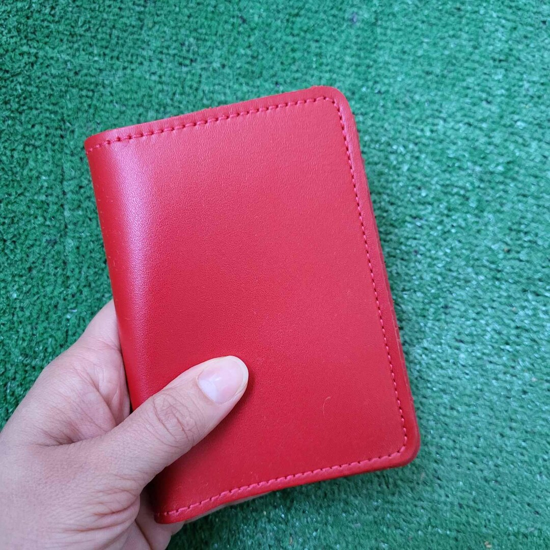 Red Leather Driver's License Cover: Car Document Holder - Etsy