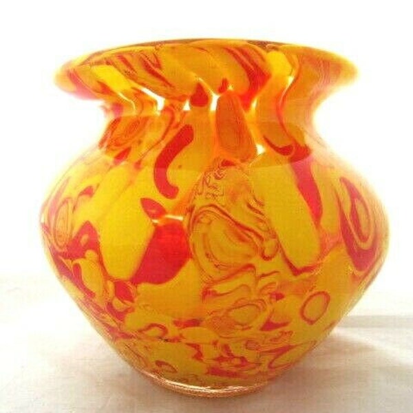 Spatter Glass Vase - Etsy