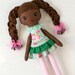 Black Rag Doll Handmade Cloth Doll Heirloom Doll Personalized - Etsy
