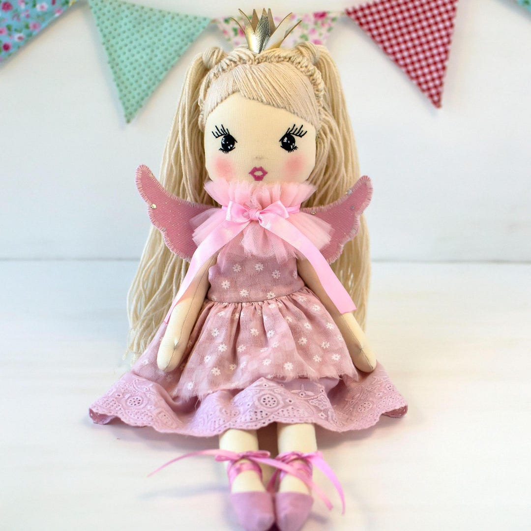 Handmade Princess Rag Doll: Personalized Ballerina Soft Baby Doll, 16 ...