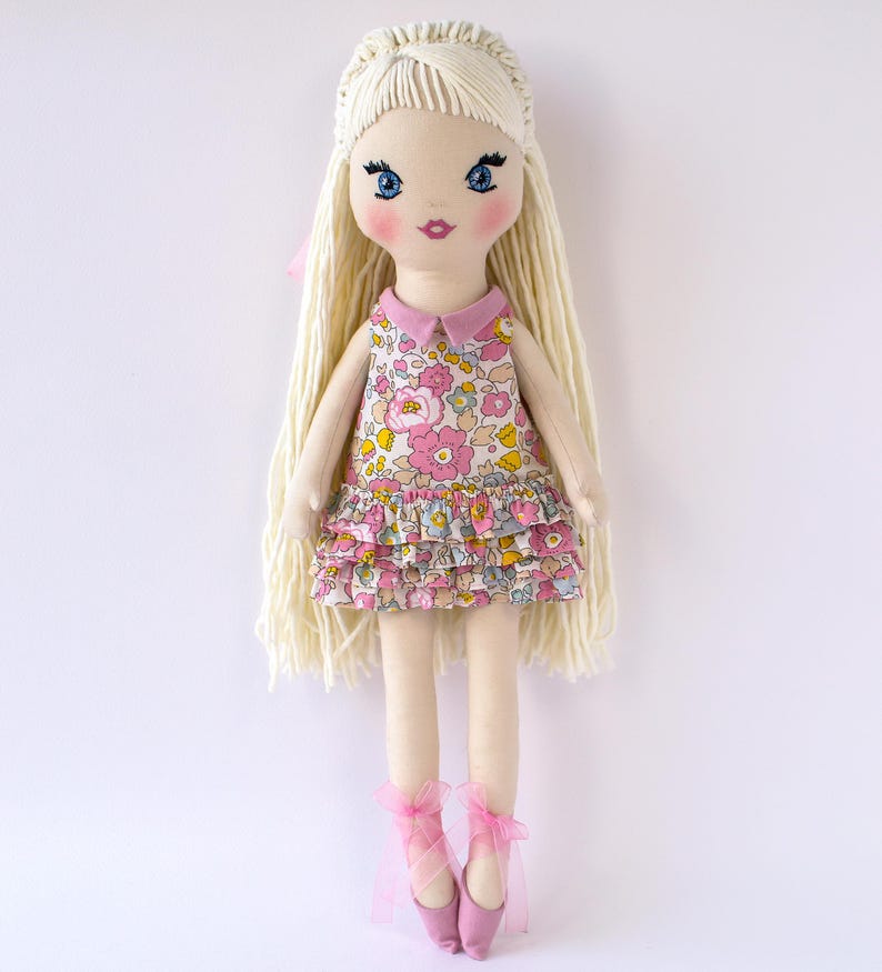 Personalized Rag Doll 16 In.: Handmade Cotton Heirloom Doll With ...
