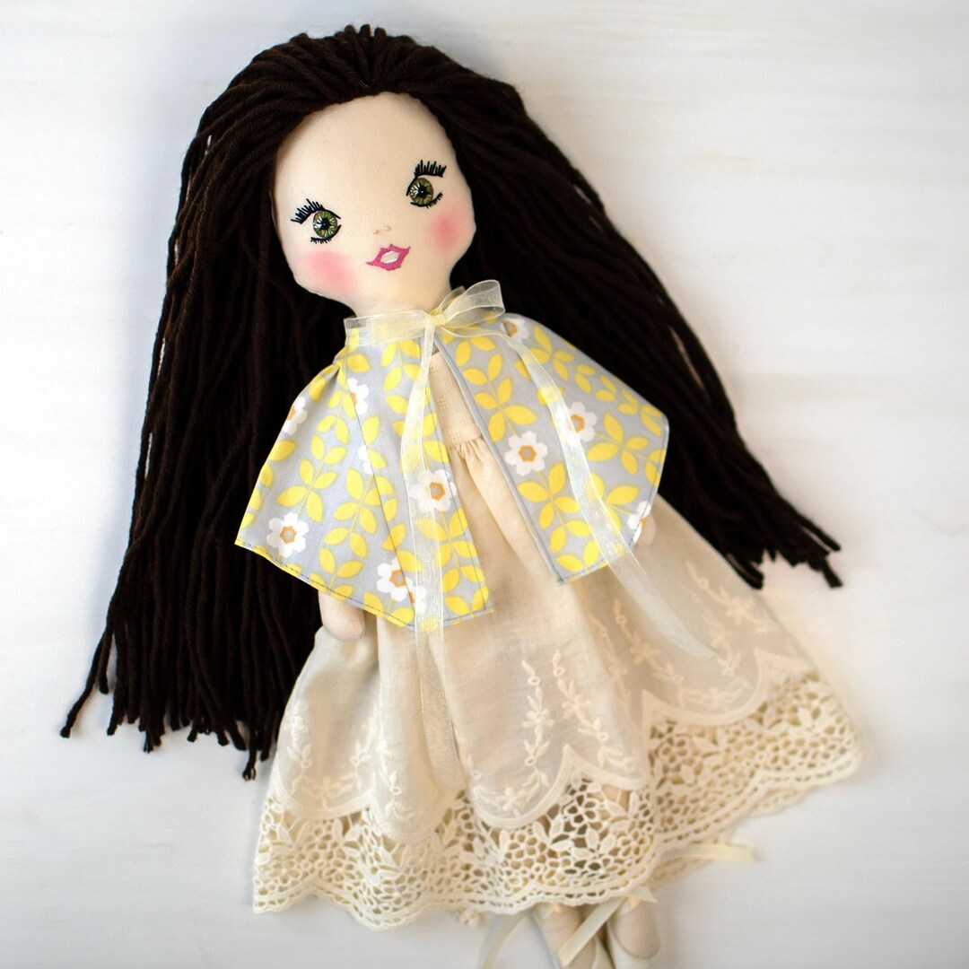 Ballerina Cloth Doll With Soft Long Yarn Hair: 16 In. Personalized Rag ...