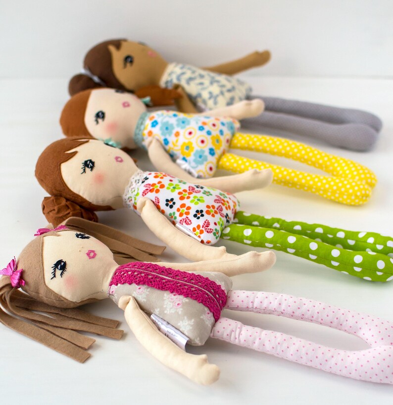 Handmade Rag Doll: 14 In. Personalized Heirloom Cloth Doll, Gift for ...