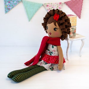 Black Rag Doll Handmade Christmas Doll Personalized Cloth Doll - Etsy