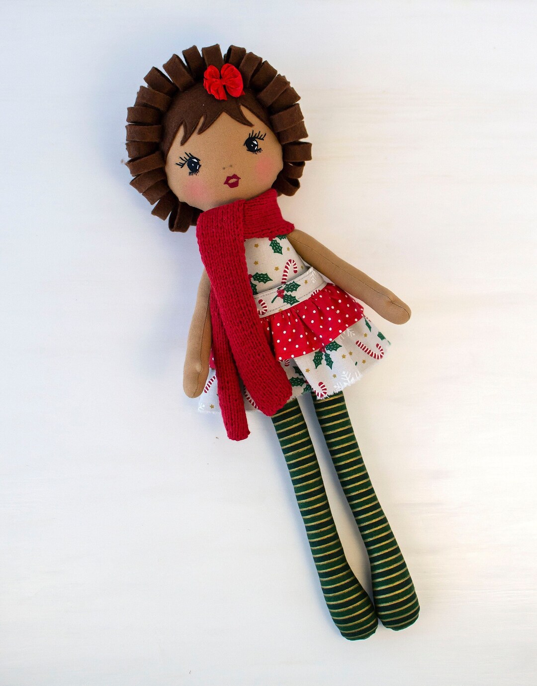Black Rag Doll Handmade Christmas Doll Personalized Cloth Doll - Etsy