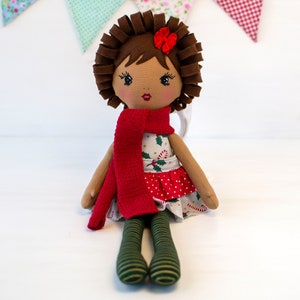 Black Rag Doll Handmade Christmas Doll Personalized Cloth Doll - Etsy