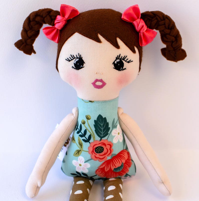 Custom Rag Doll 13 In.: Personalized Embroidered Heirloom Toy - Etsy