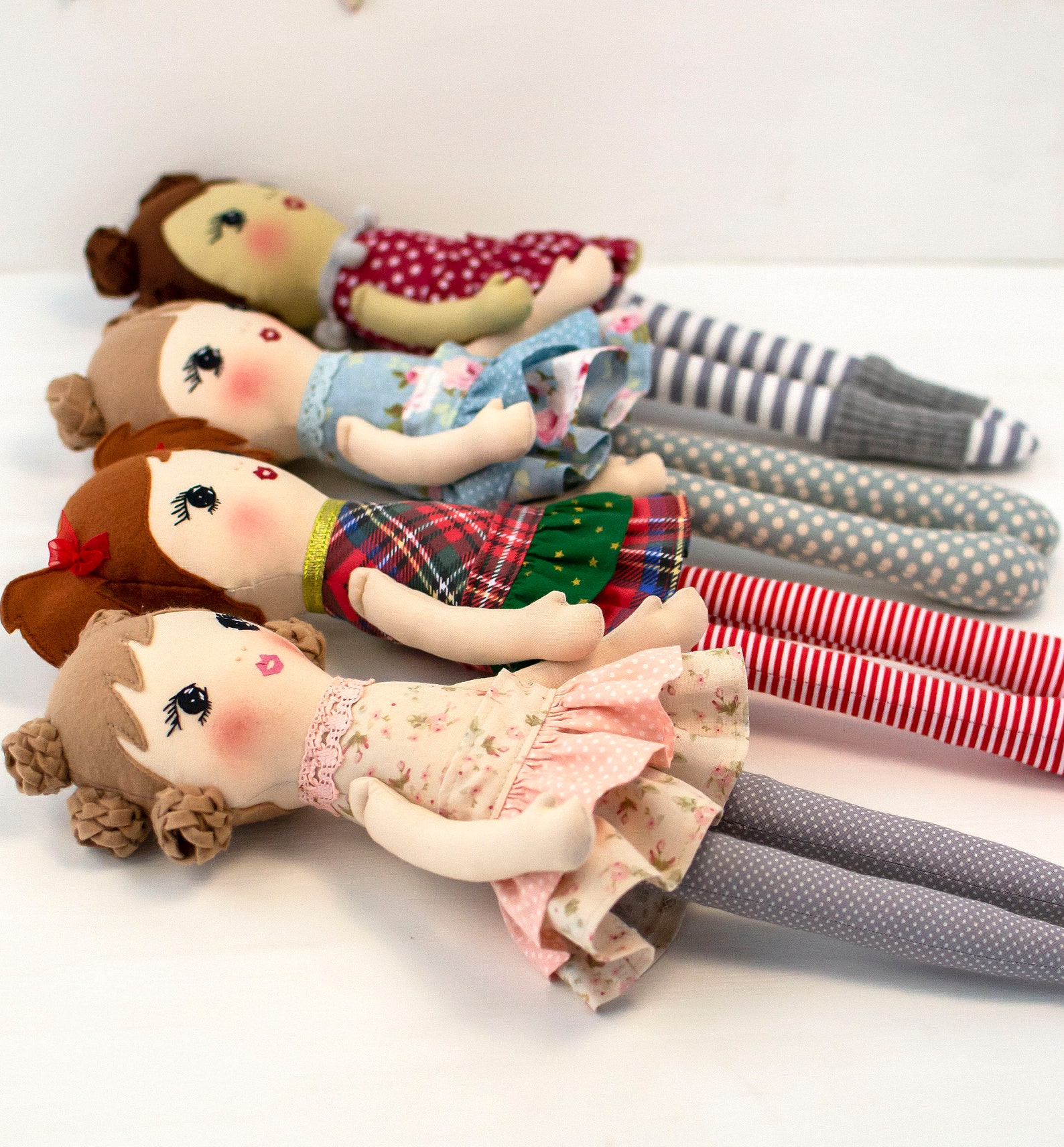 Handmade Rag Doll Gift for Girl Personalized Cloth Doll Heirloom Doll ...