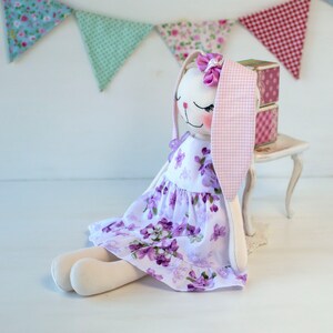 Stuffed Bunny Doll for Kids Cloth Doll Handmade Personalized Rag Doll ...