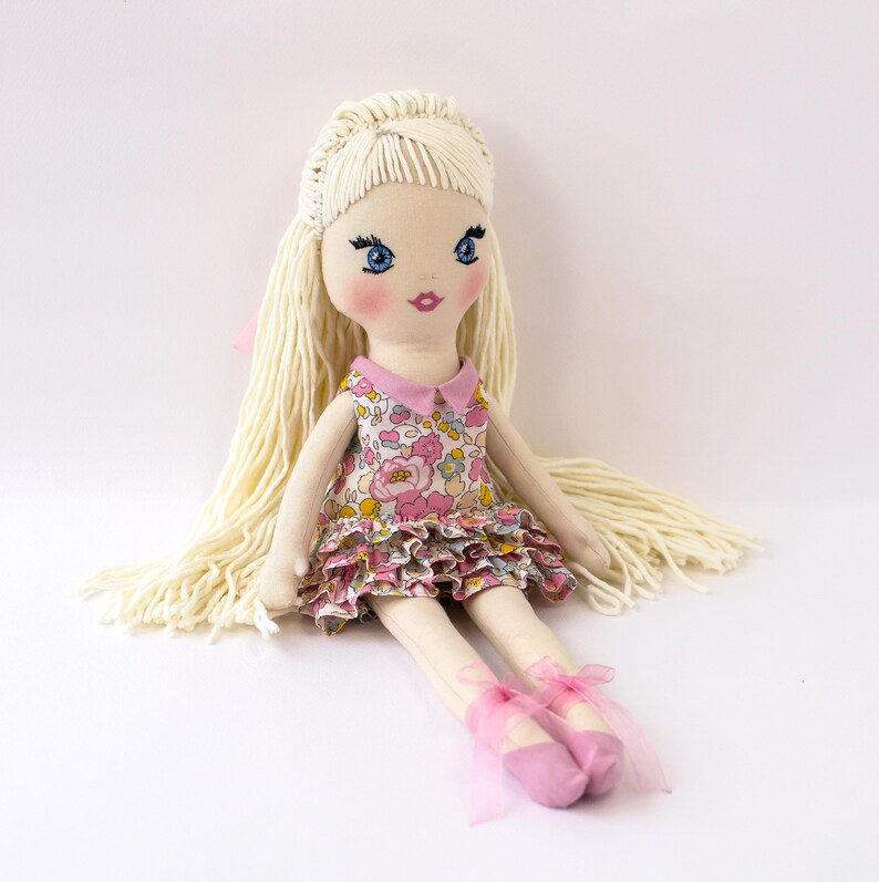 Personalized Rag Doll 16 In.: Handmade Cotton Heirloom Doll With ...