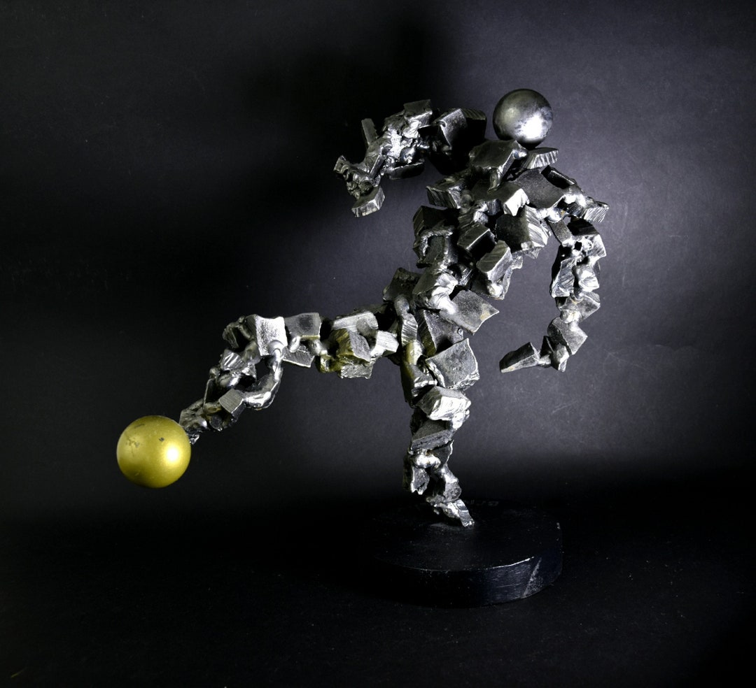 FIFA soccer Player Sculpture Football Football Figurine - Etsy
