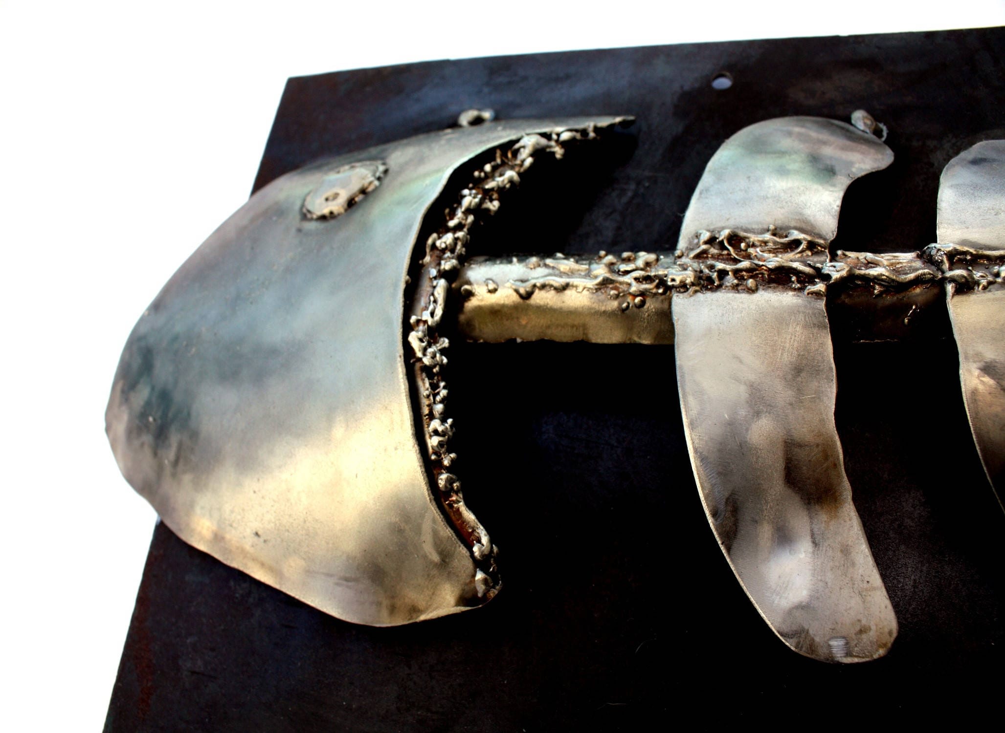 Metal Fish Art ,fish Skeleton, Fish Wall Decor , Wall Sculpture, Ocean ...