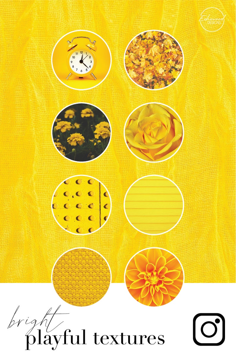 Yellow Instagram Highlight Icons for Lifestyle Blog, Instagram ...