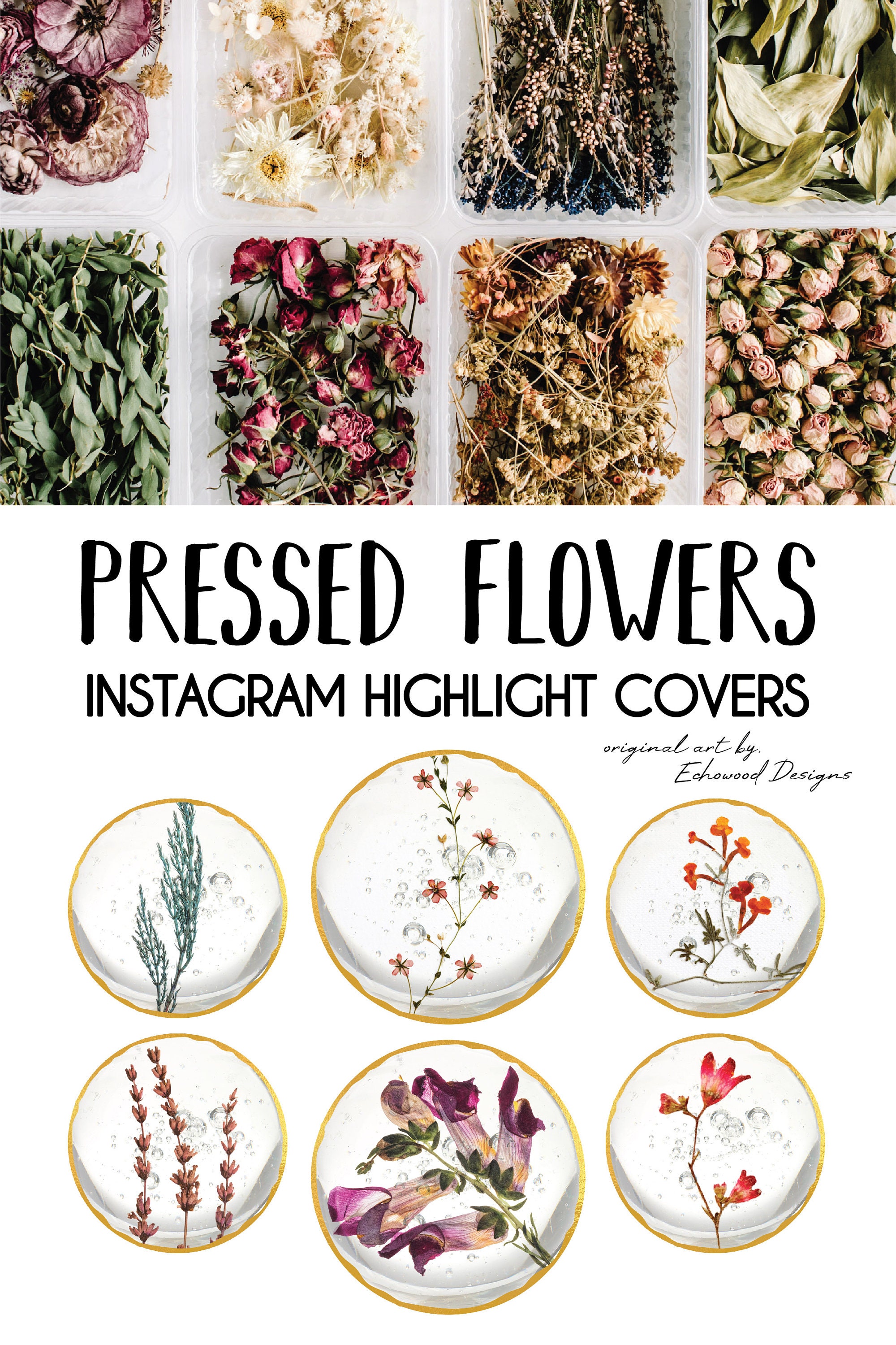 Cottagecore Instagram Highlight Covers for Instagram Template, Floral ...