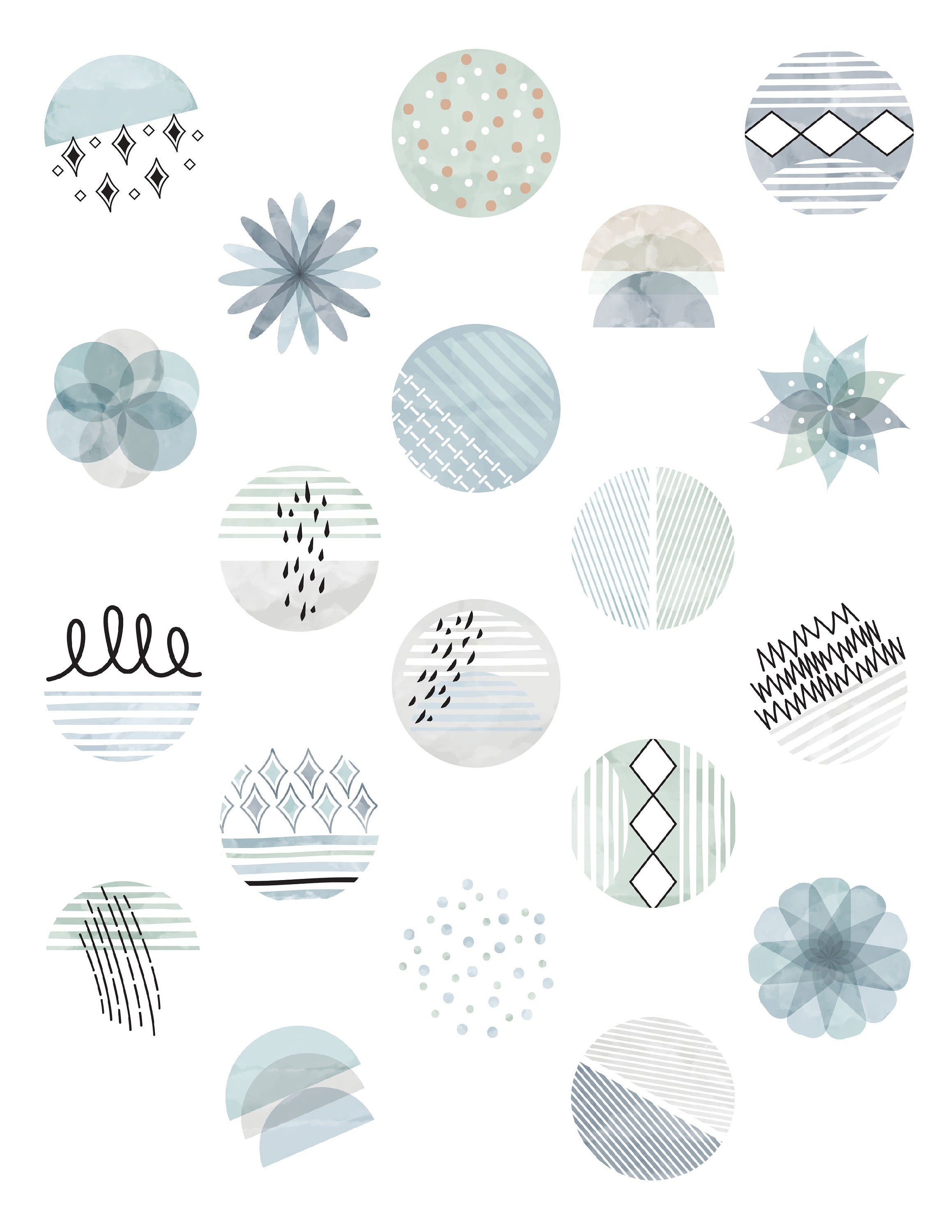 Abstract Highlight Covers, Minimalistic Instagram, Highlight Covers ...
