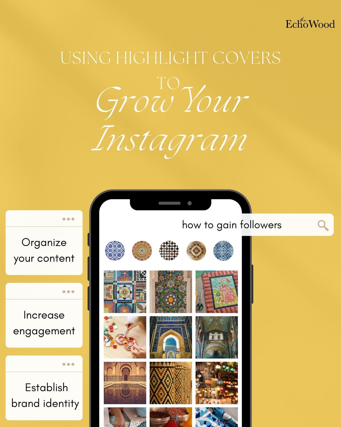 20 Colorful Instagram Story Highlight Icons, Mosaic Tile Pattern IG ...