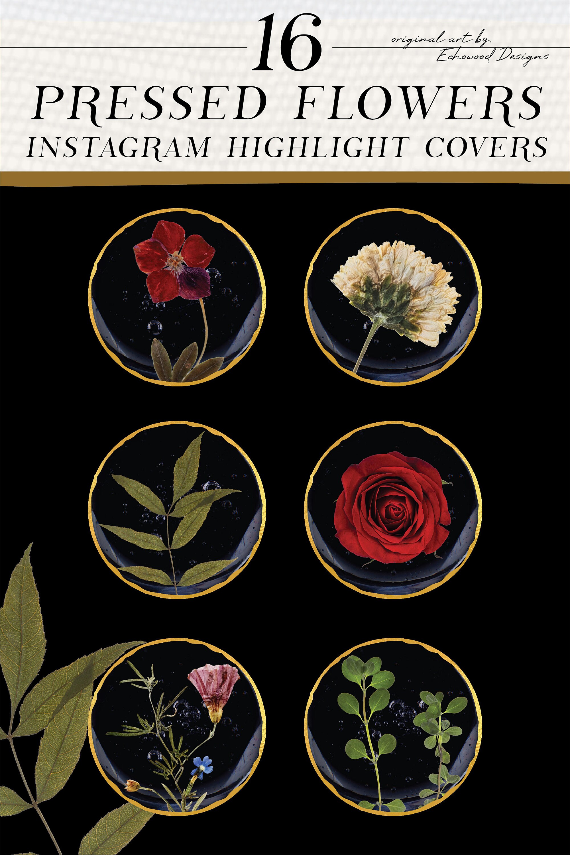 Cottagecore Instagram Highlight Covers for Instagram Template, Floral ...