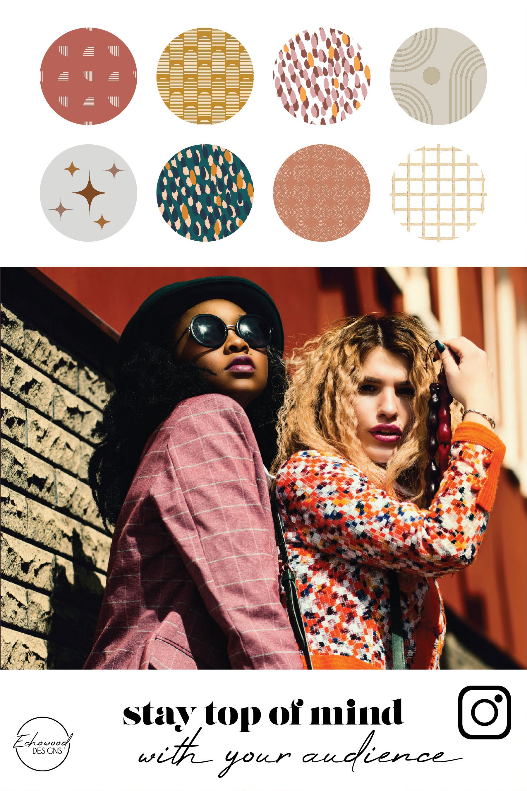Retro Instagram Highlight Covers for Boho Story Highlights, Colorful ...