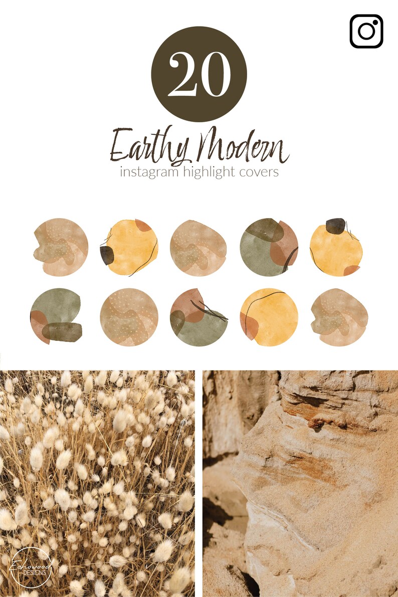 Modern Instagram Highlight Cover for Boho Instagram Story Highlight ...