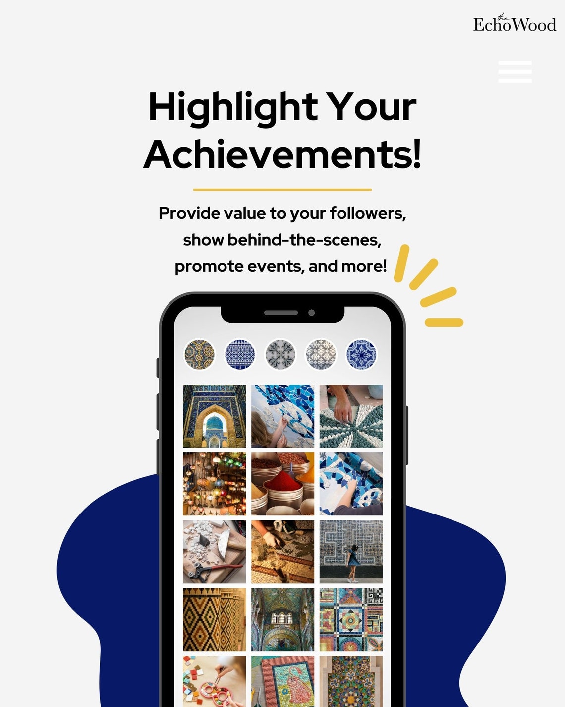 20 Colorful Instagram Story Highlight Icons, Mosaic Tile Pattern IG ...