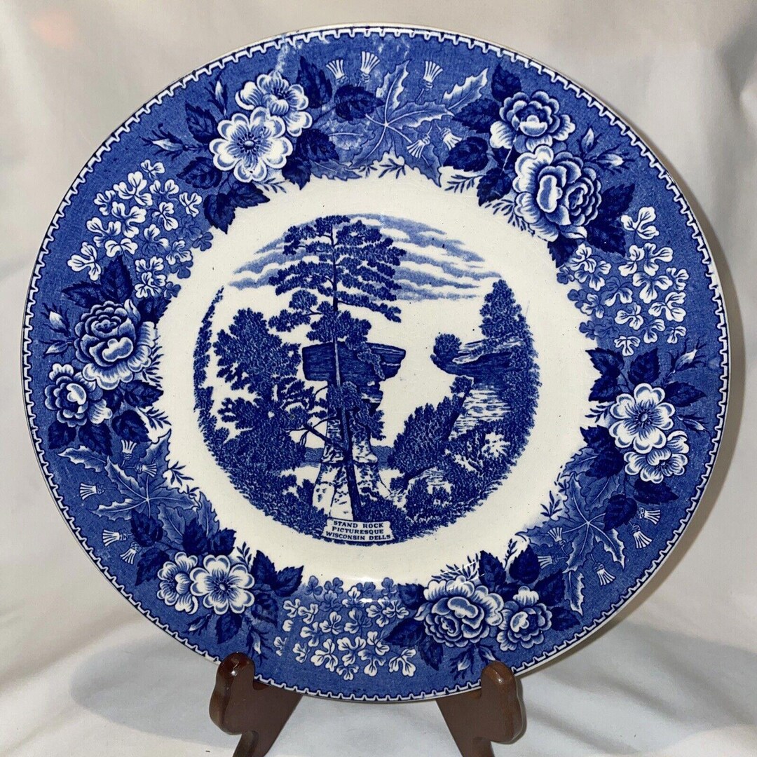 Adams Plate Old English Staffordshire Ware Porcelain Plate, Stand Rock ...