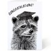 Raccoon Graduation Card Congratulations Card for Graduation Cute Animal ...