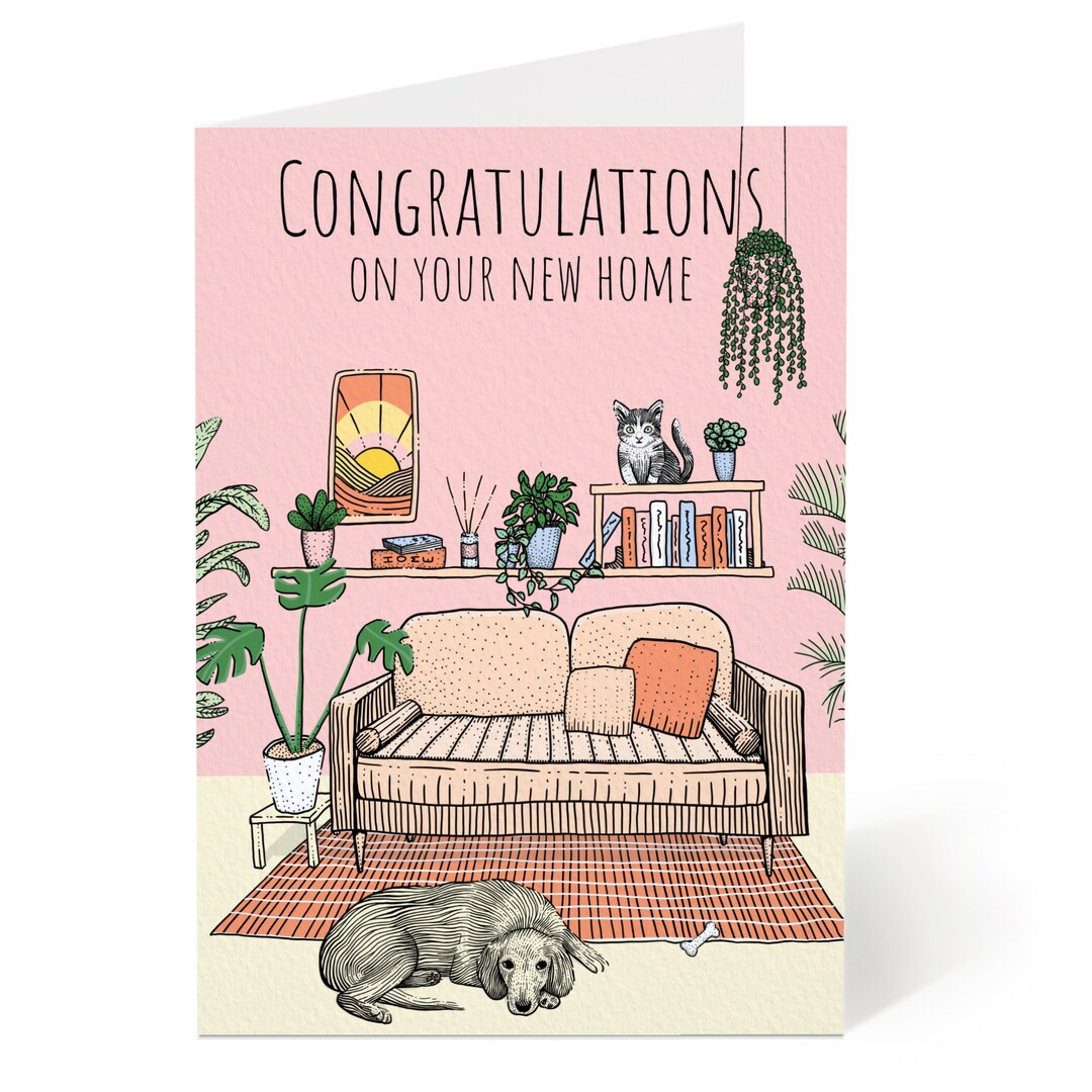 New Home Card Congratulations on Your New Home New House Card ...
