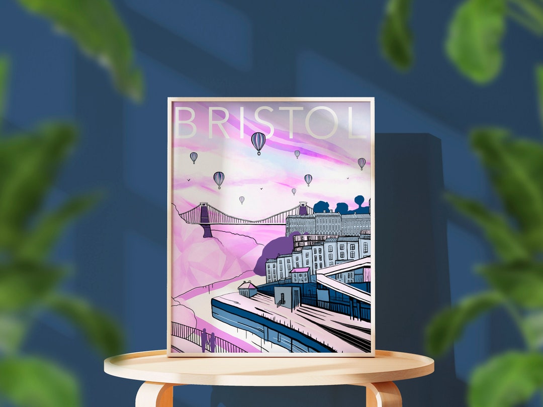 Bristol Print Clifton Suspension Bridge Wall Art Bristol Wall Decor ...