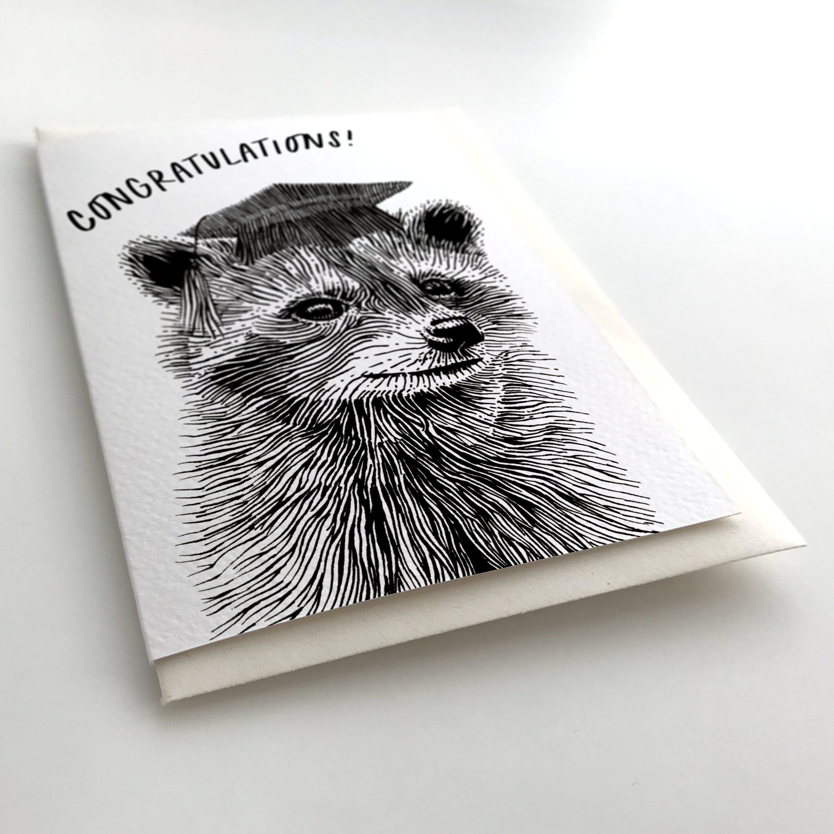 Raccoon Graduation Card Congratulations Card for Graduation - Etsy