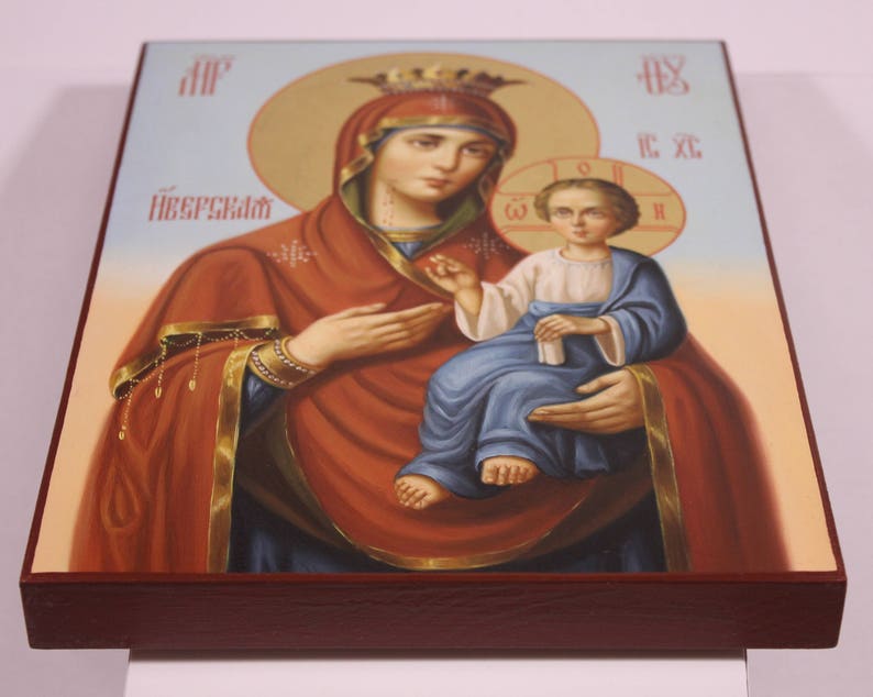 Our Lady of Iveron Russian Orthodox Icon Icon of the Mother | Etsy