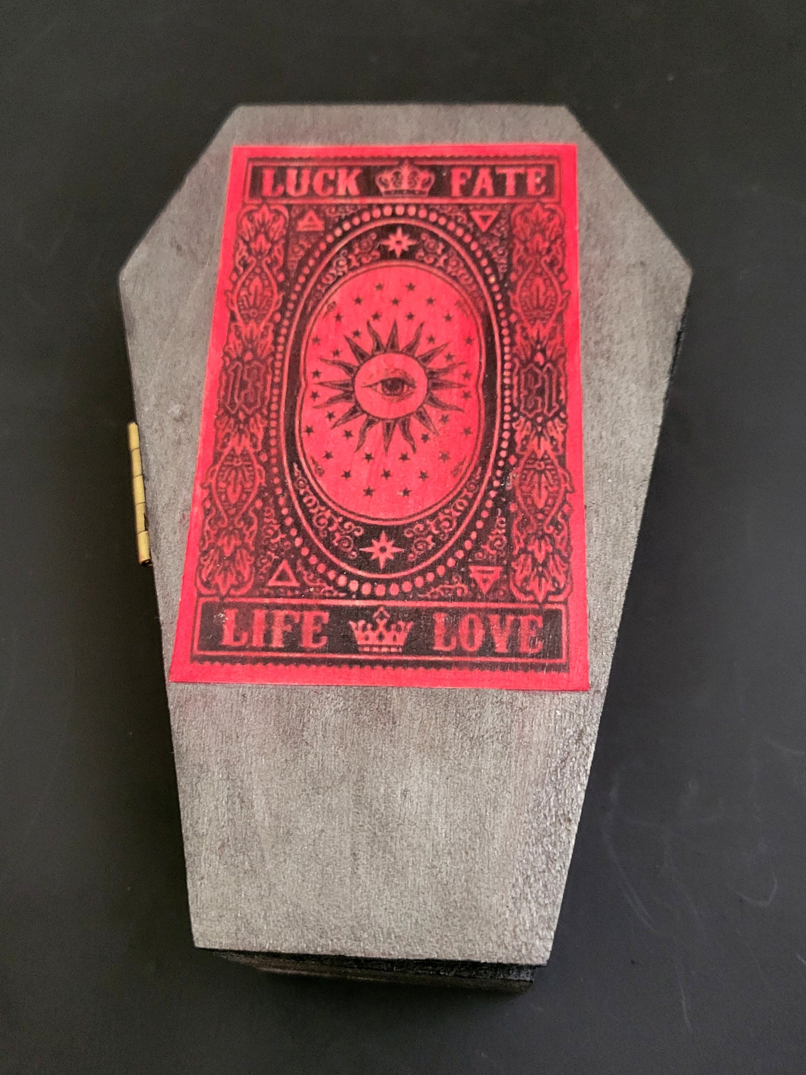 COFFIN FORTUNE TELLER Kit W/ Universal Waite Tiny Tarot White - Etsy
