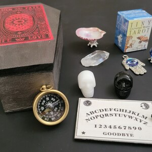 COFFIN FORTUNE TELLER Kit W/ Universal Waite Tiny Tarot White - Etsy